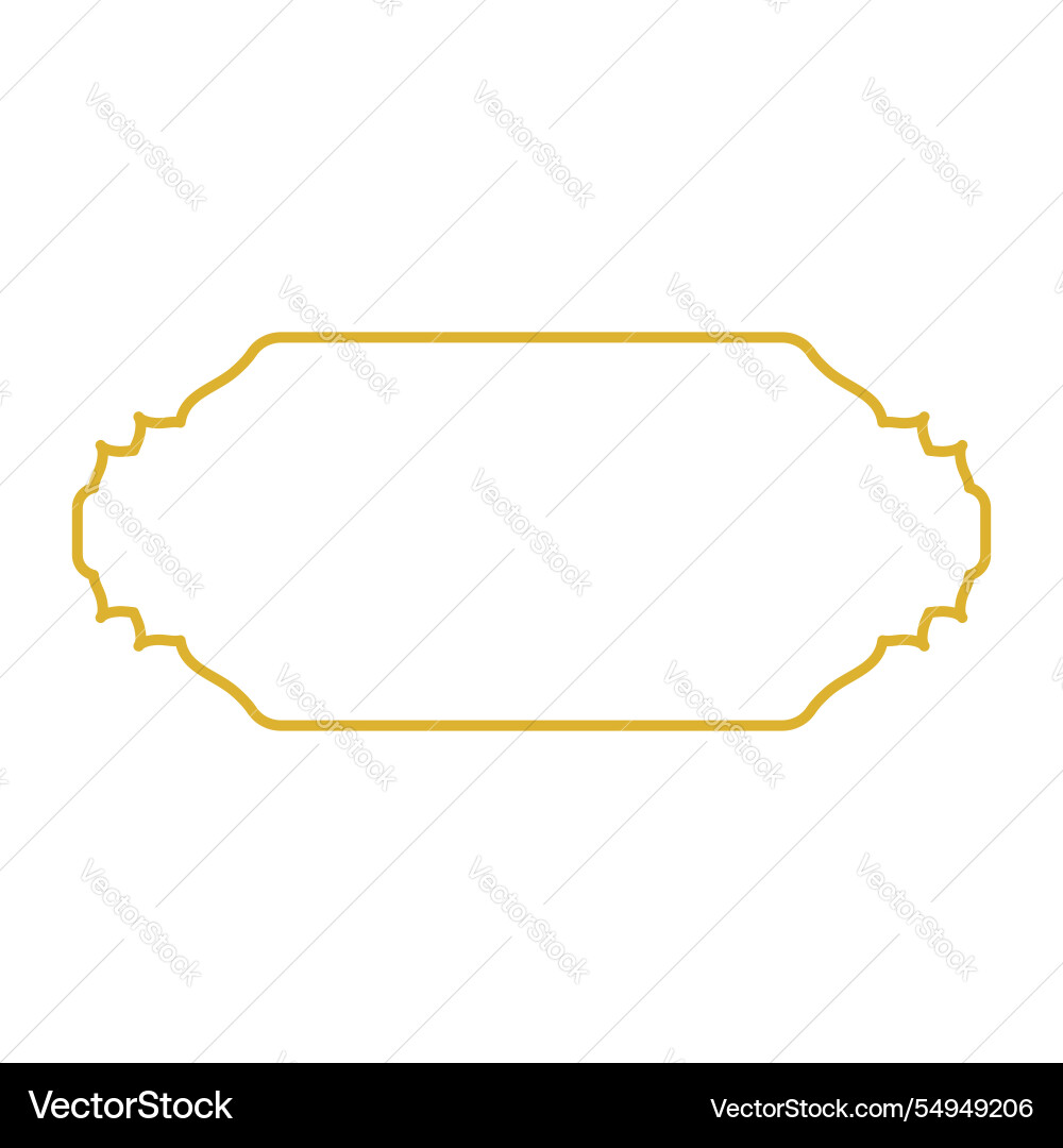 Elegance islamic frame ornament for eid al-fitr Vector Image