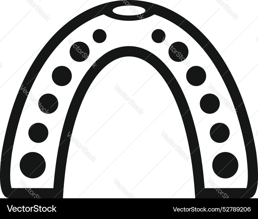 Flexible nylon denture base for making removable Vector Image