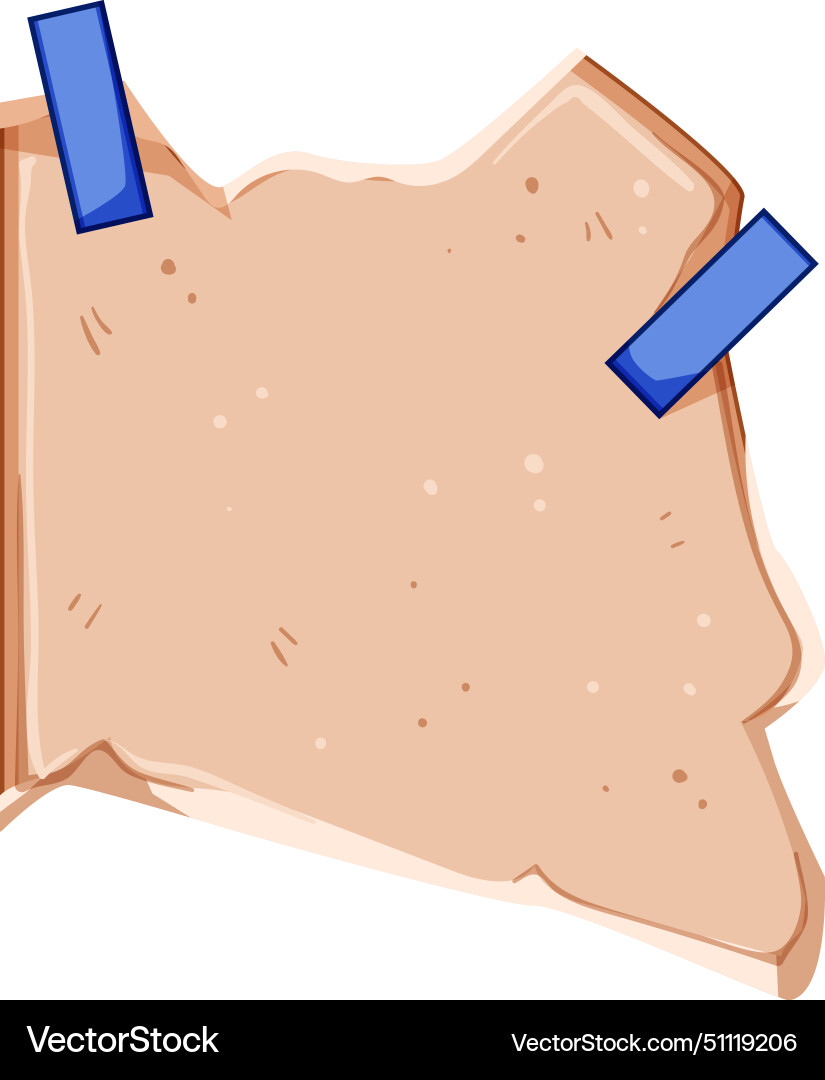 Message pinned torn paper notes cartoon Royalty Free Vector