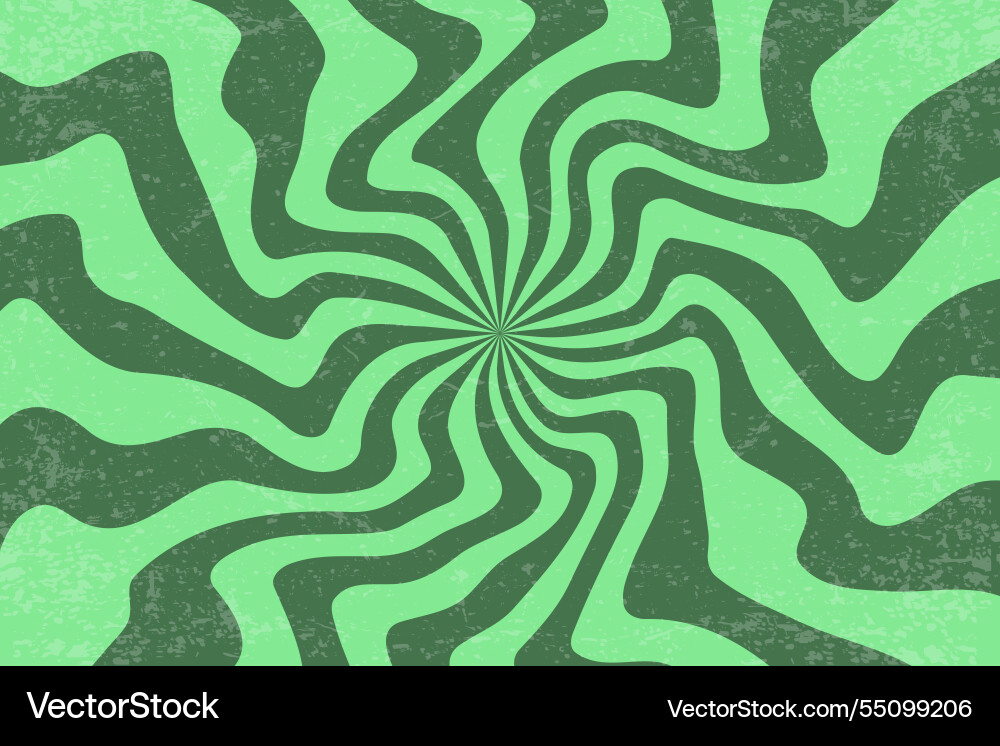Spiral retro background with psychedelic swirl Vector Image