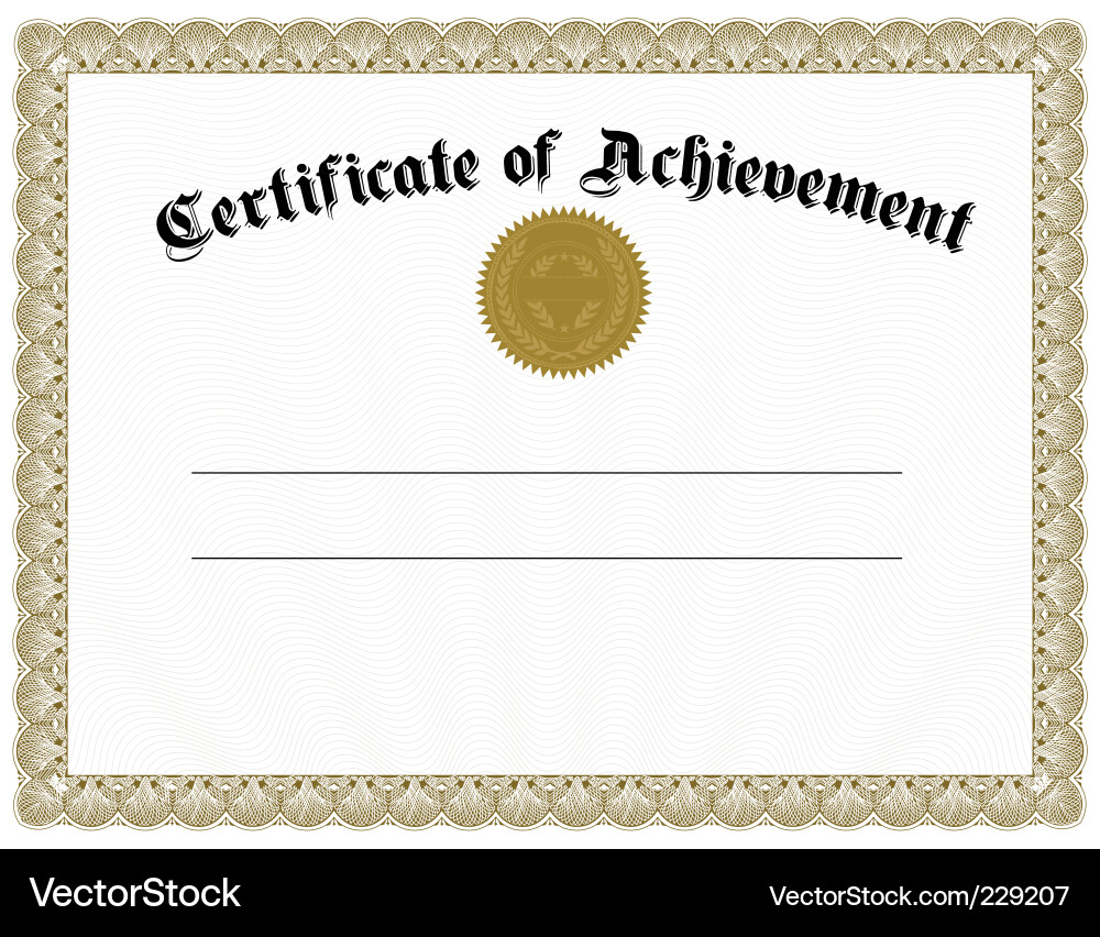 Certificate Royalty Free Vector Image - VectorStock