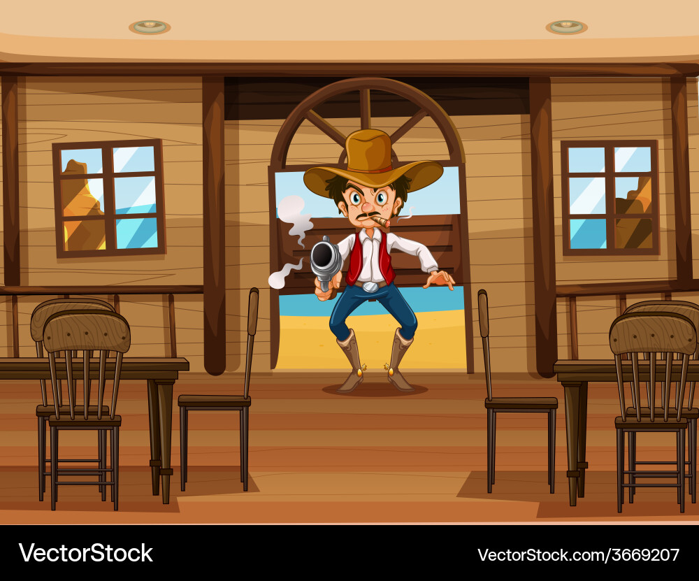 Cowboy Royalty Free Vector Image - VectorStock