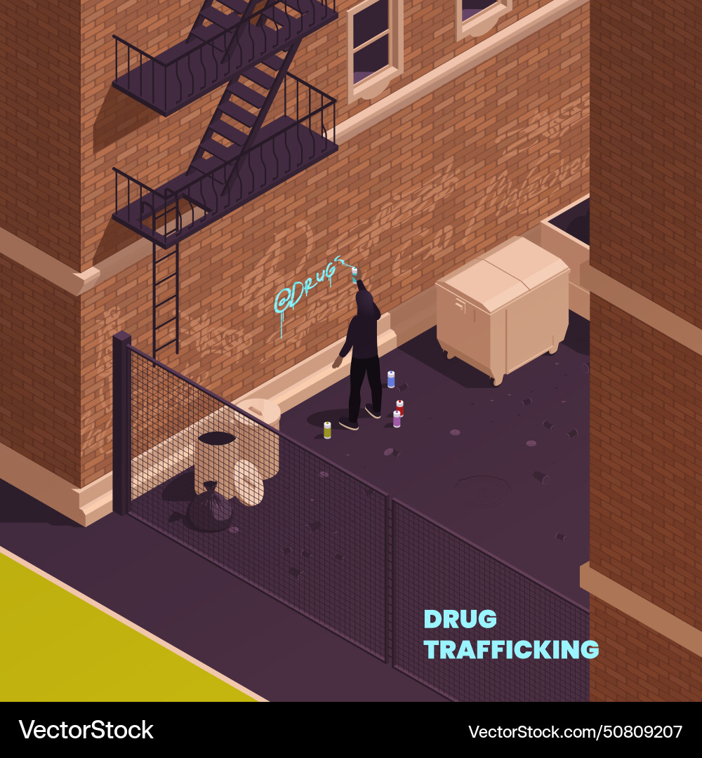 Drug trafficking background Royalty Free Vector Image