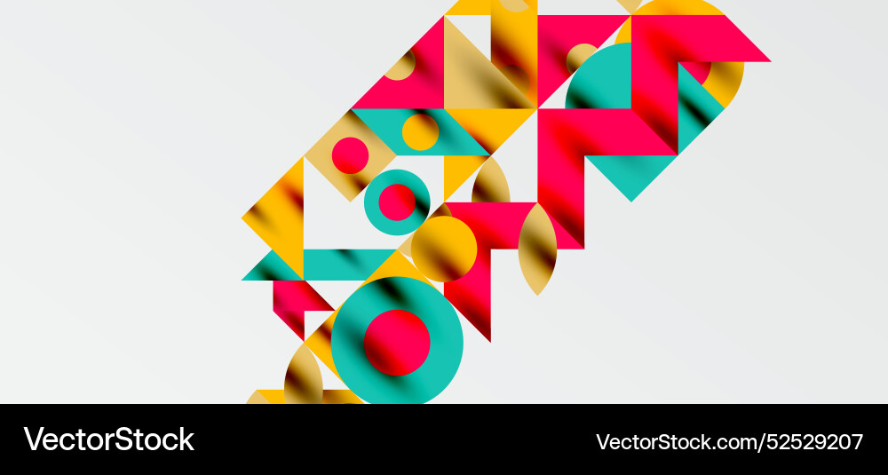 Geometric neo patterns abstract background Vector Image