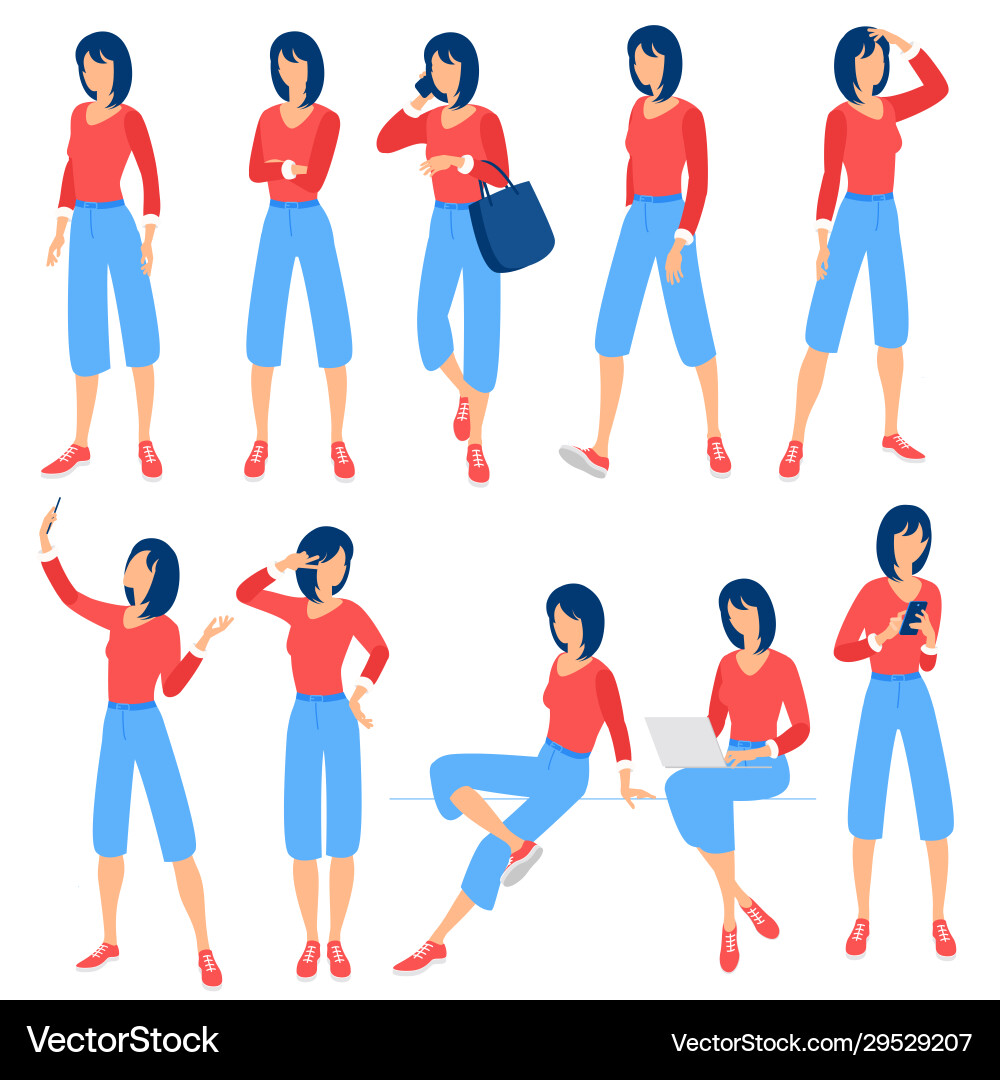 Ready to animation people Royalty Free Vector Image