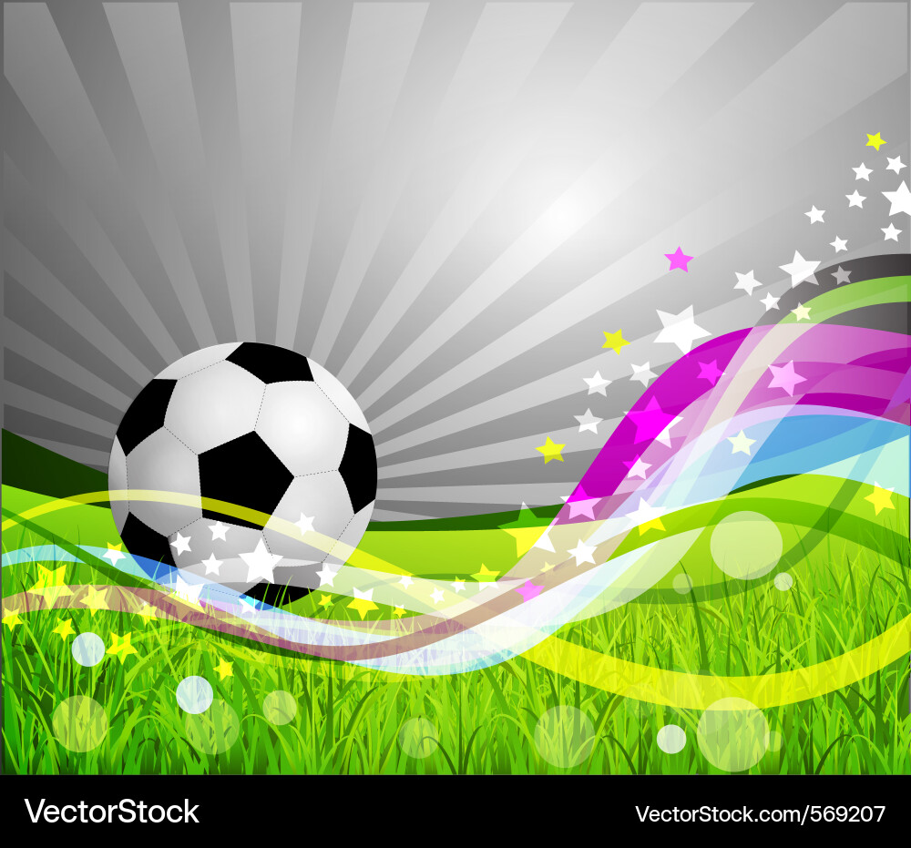 Soccer ball background Royalty Free Vector Image