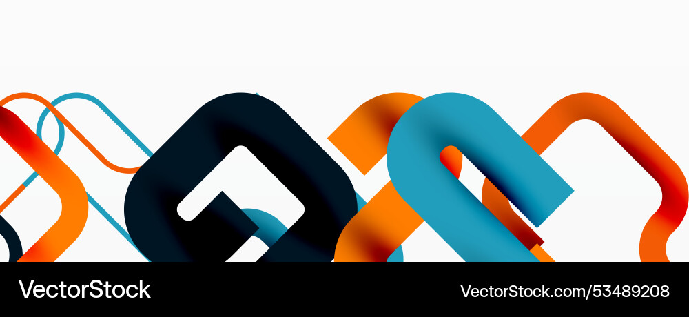 Abstract background curvy lines minimal geometric Vector Image