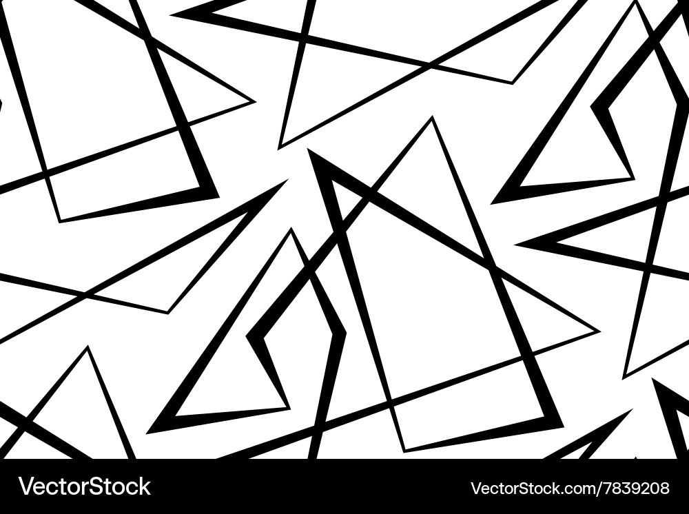 Abstract seamless white background of black Vector Image