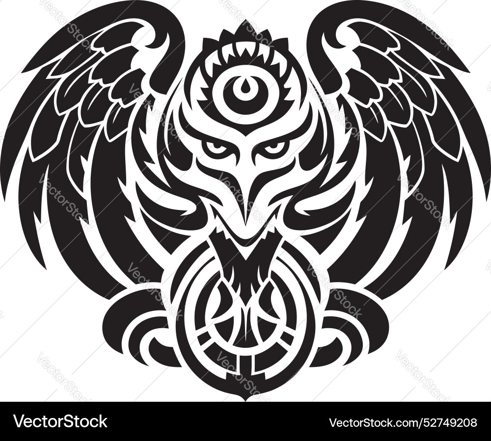 Aztec civilization emblem quetzalcoatl logo Vector Image
