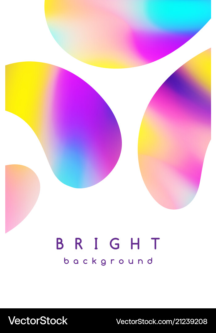 Booklet cover template bright blurred background Vector Image