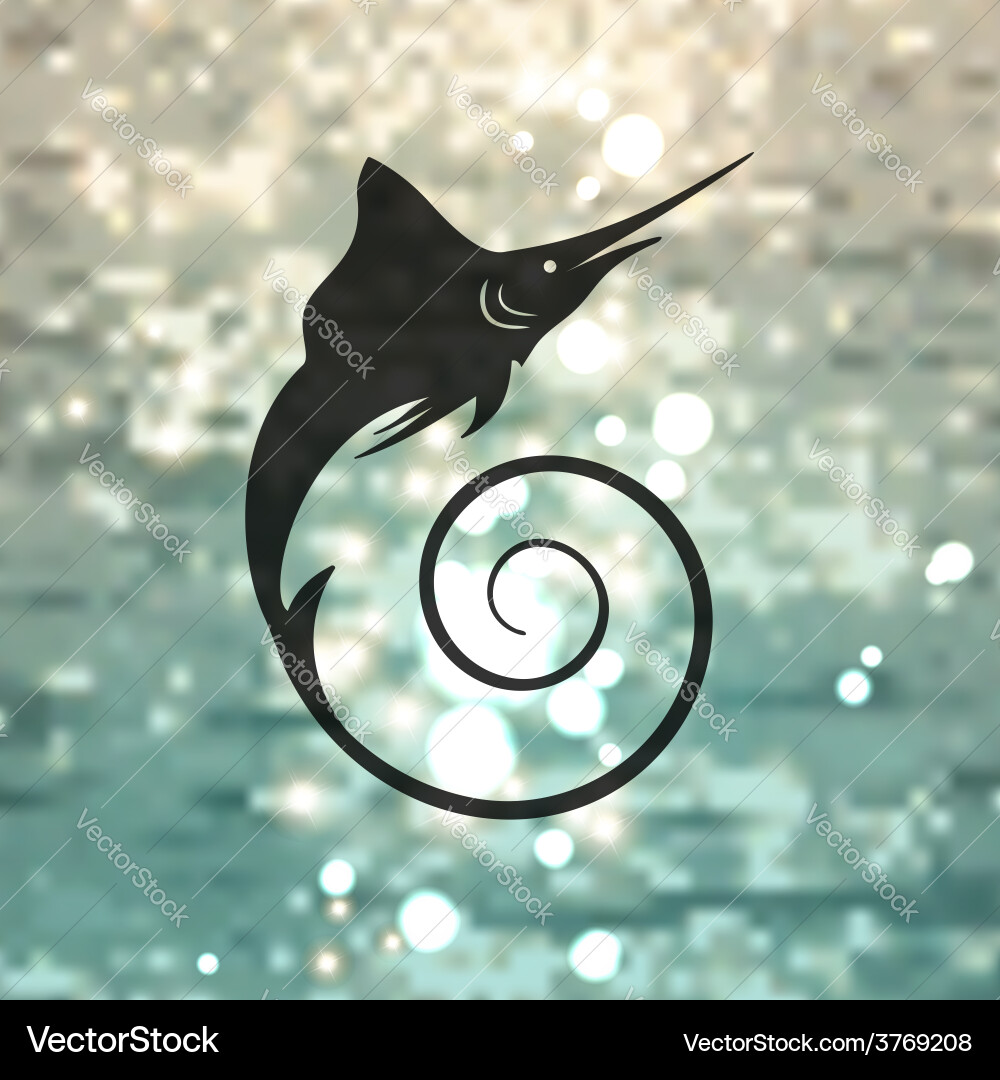 Marlin fish logo Royalty Free Vector Image - VectorStock