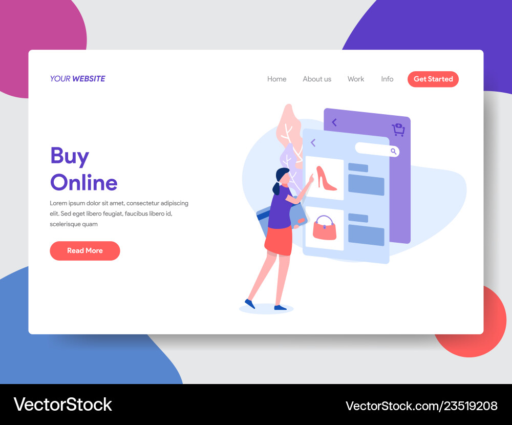 Online shopping Royalty Free Vector Image - VectorStock