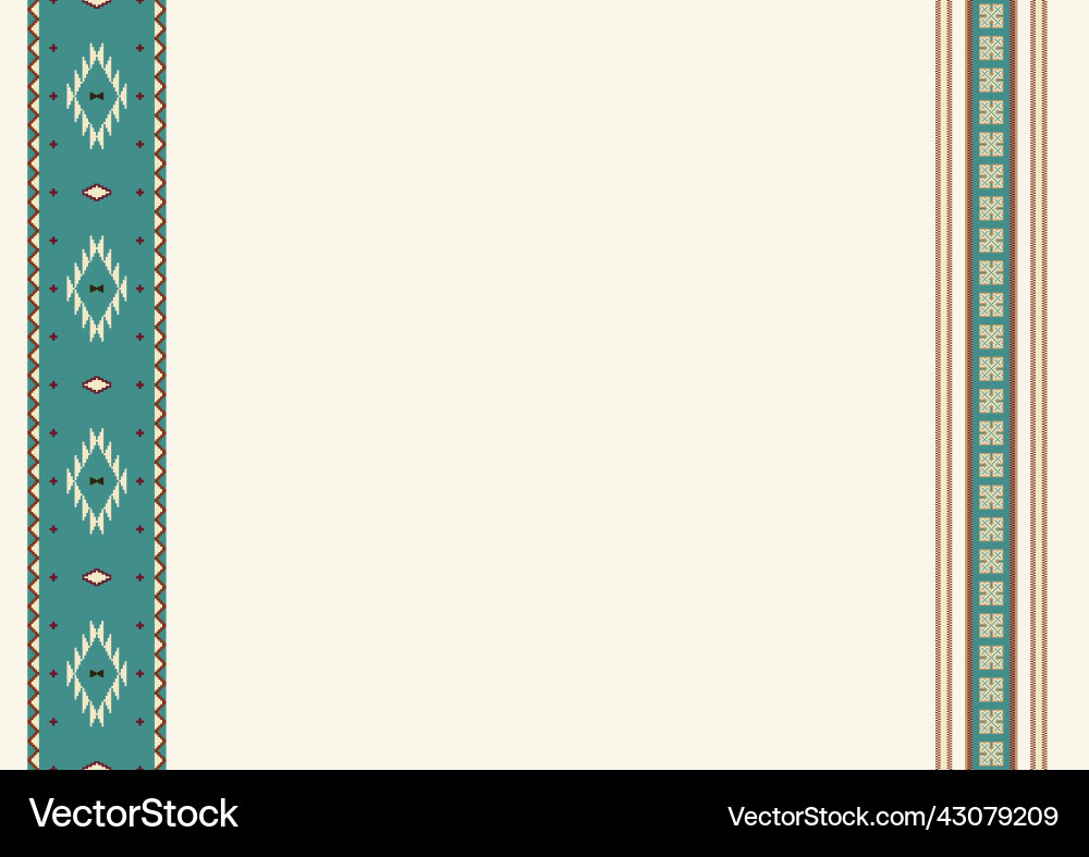 Ethnic tribal pattern background with copy space Vector Image