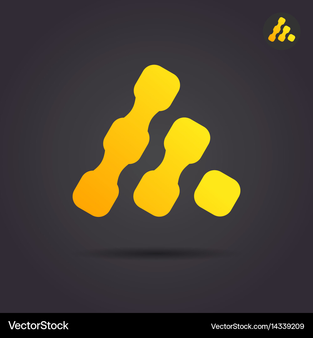 Trigon Form Pyramide Konzept Logo Lizenzfreies Vektorbild