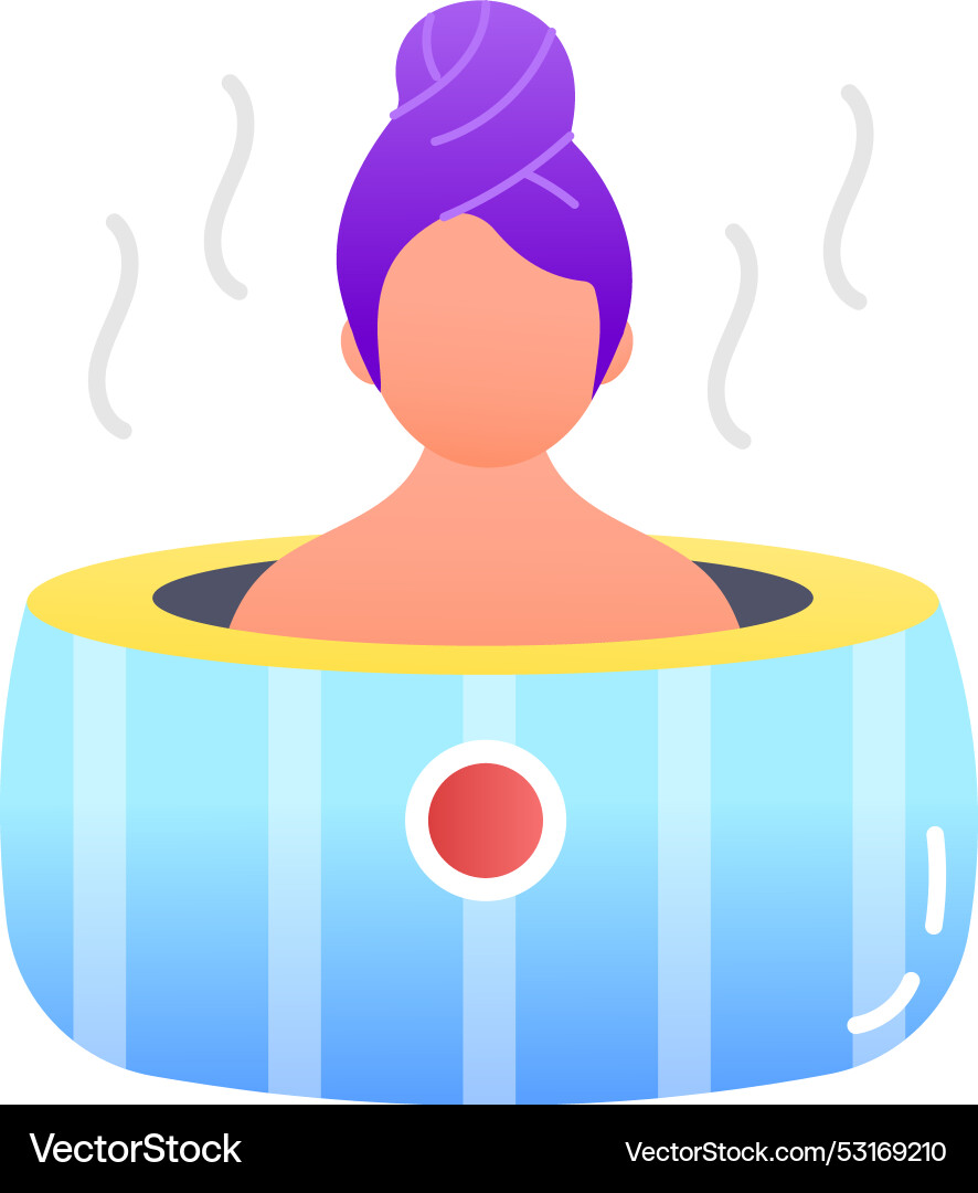 Hot bath Royalty Free Vector Image - VectorStock
