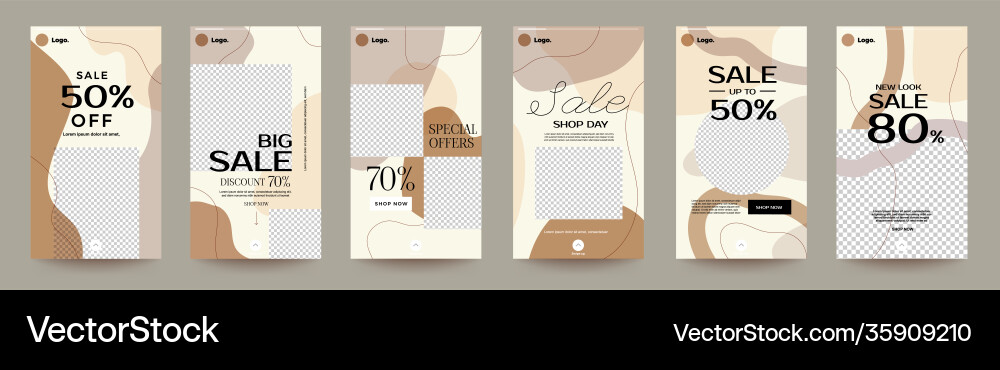 Instagram design template 05 Royalty Free Vector Image