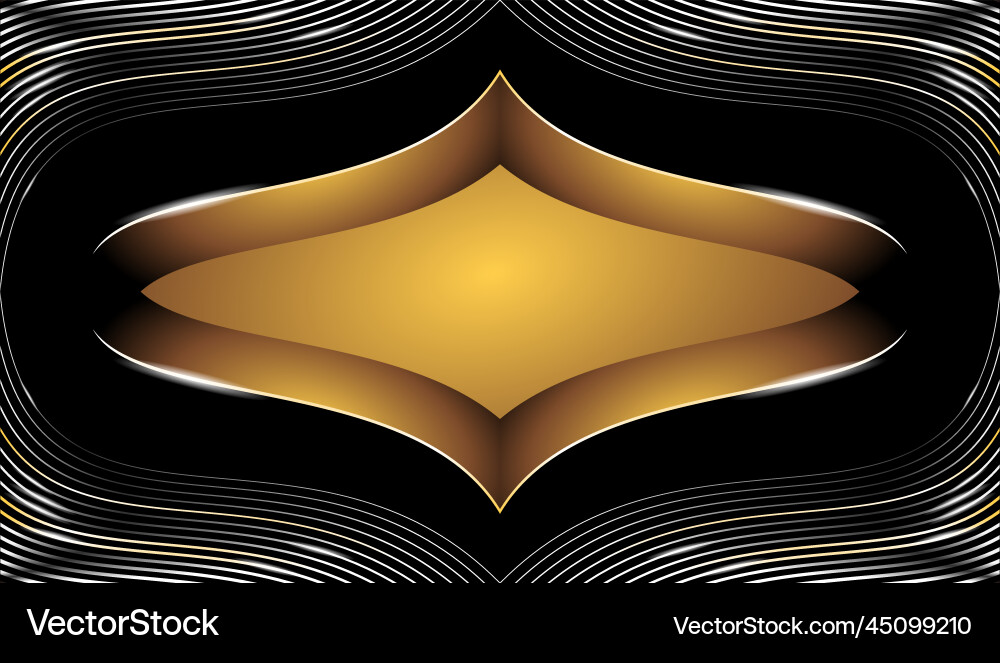 Luxury silver background design gold modern Vector Image