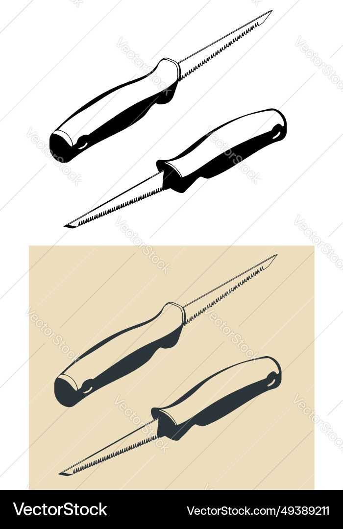 Drywall saw Royalty Free Vector Image - VectorStock