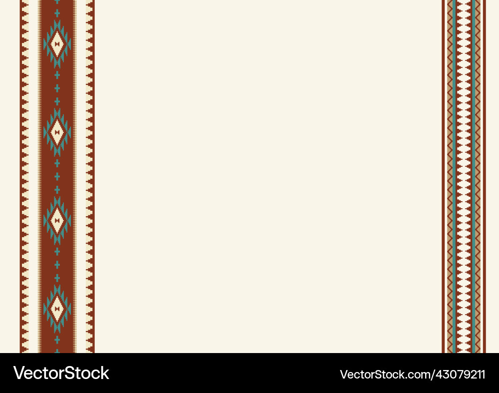 Ethnic tribal pattern background with copy space Vector Image