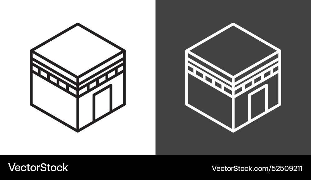 Kaaba icon Royalty Free Vector Image - VectorStock