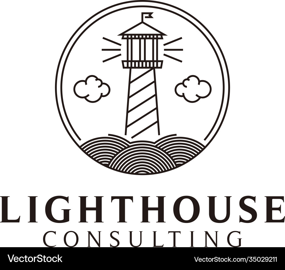 Lighthouse With Modern Logos