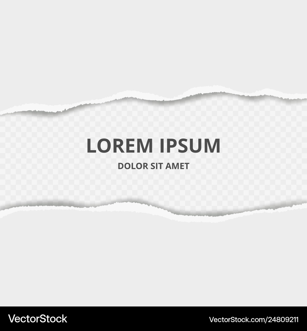 Ripped paper background decorative design Vector Image