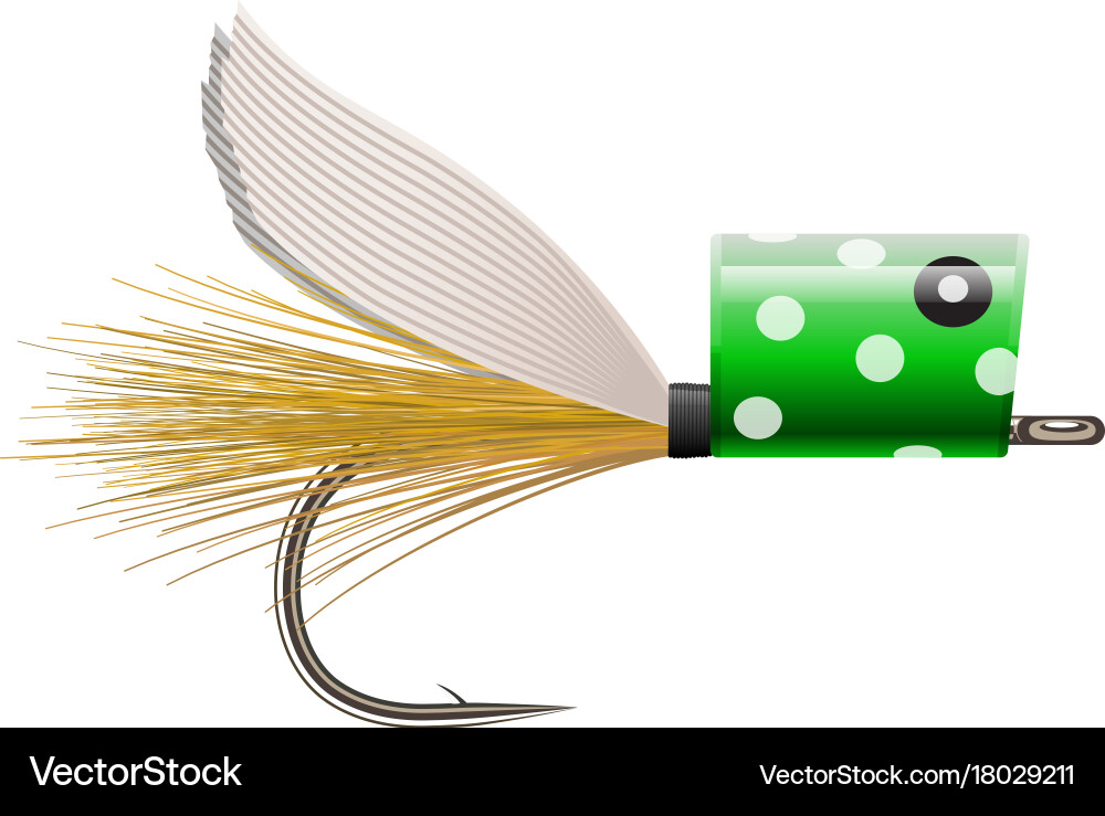 Top Water Popper Lure Royalty Free Vector Image