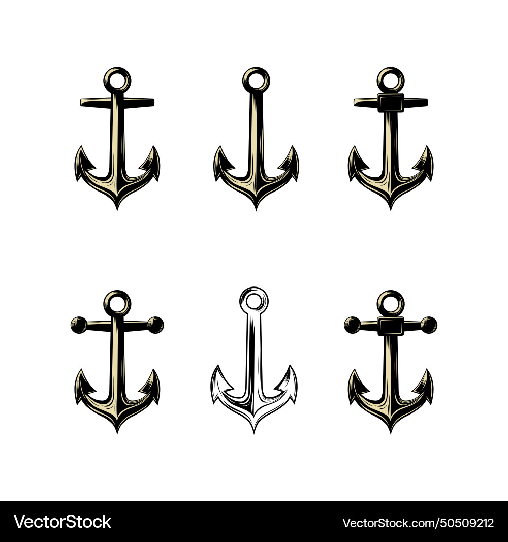 Anchor design Royalty Free Vector Image - VectorStock