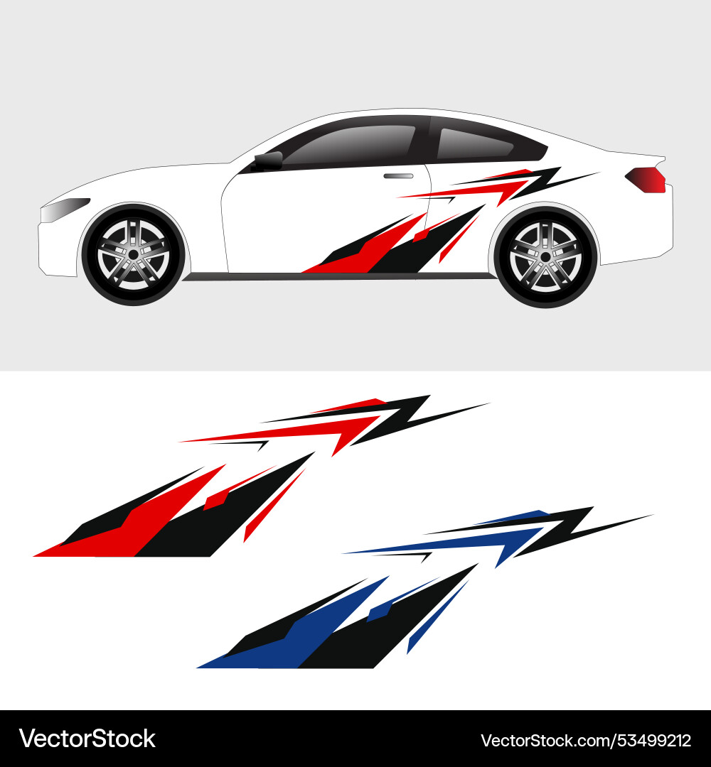 Car body sticker Royalty Free Vector Image - VectorStock