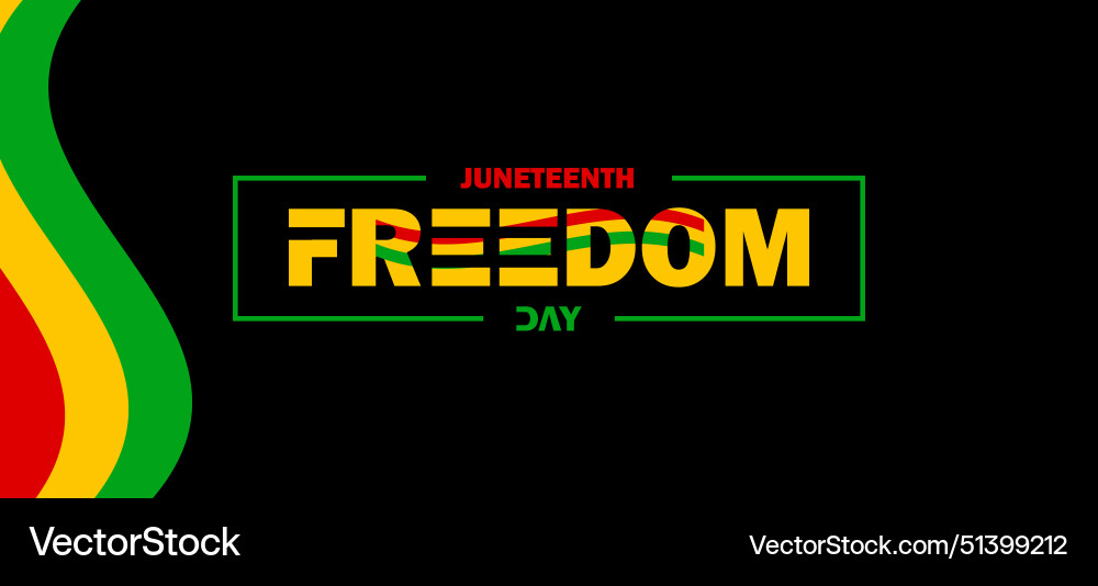 Honoring juneteenth with beauty and freedom Vector Image