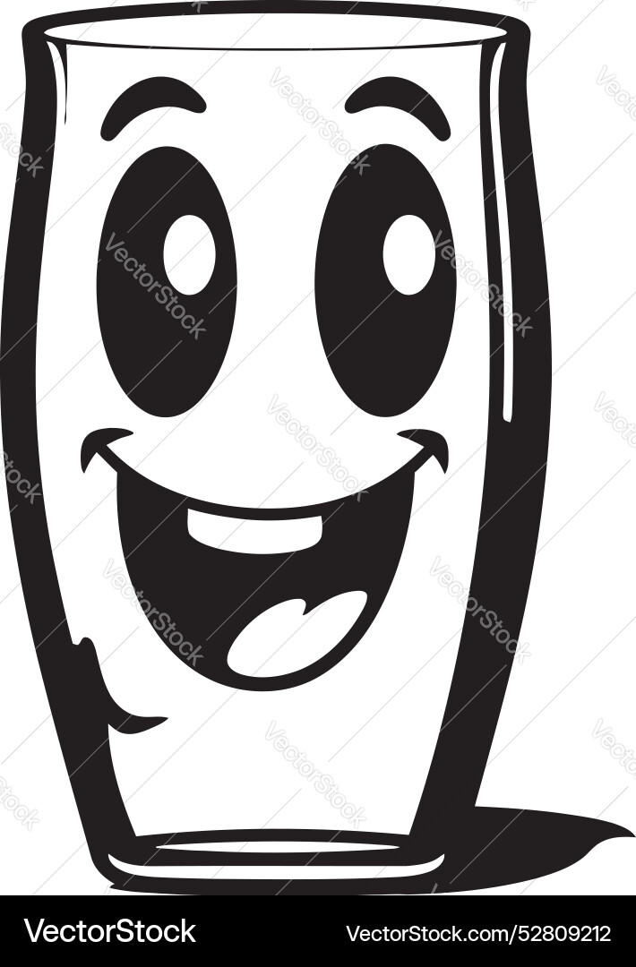 Joyful sip emblem design for glass beer mug Vector Image