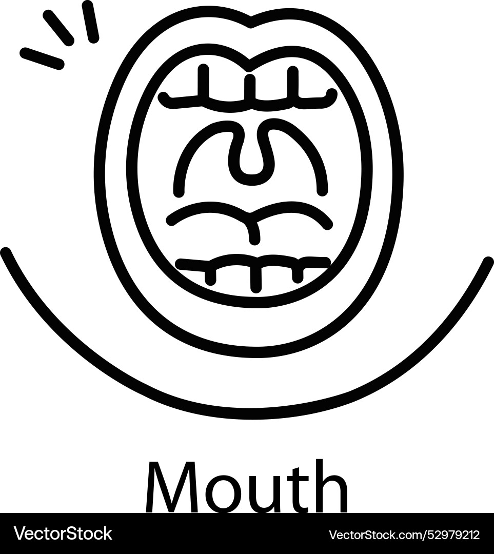 Mouth Royalty Free Vector Image - VectorStock
