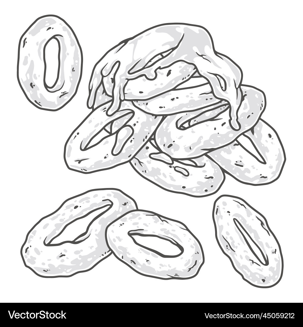 Ring chips emblem colorful detailed Royalty Free Vector