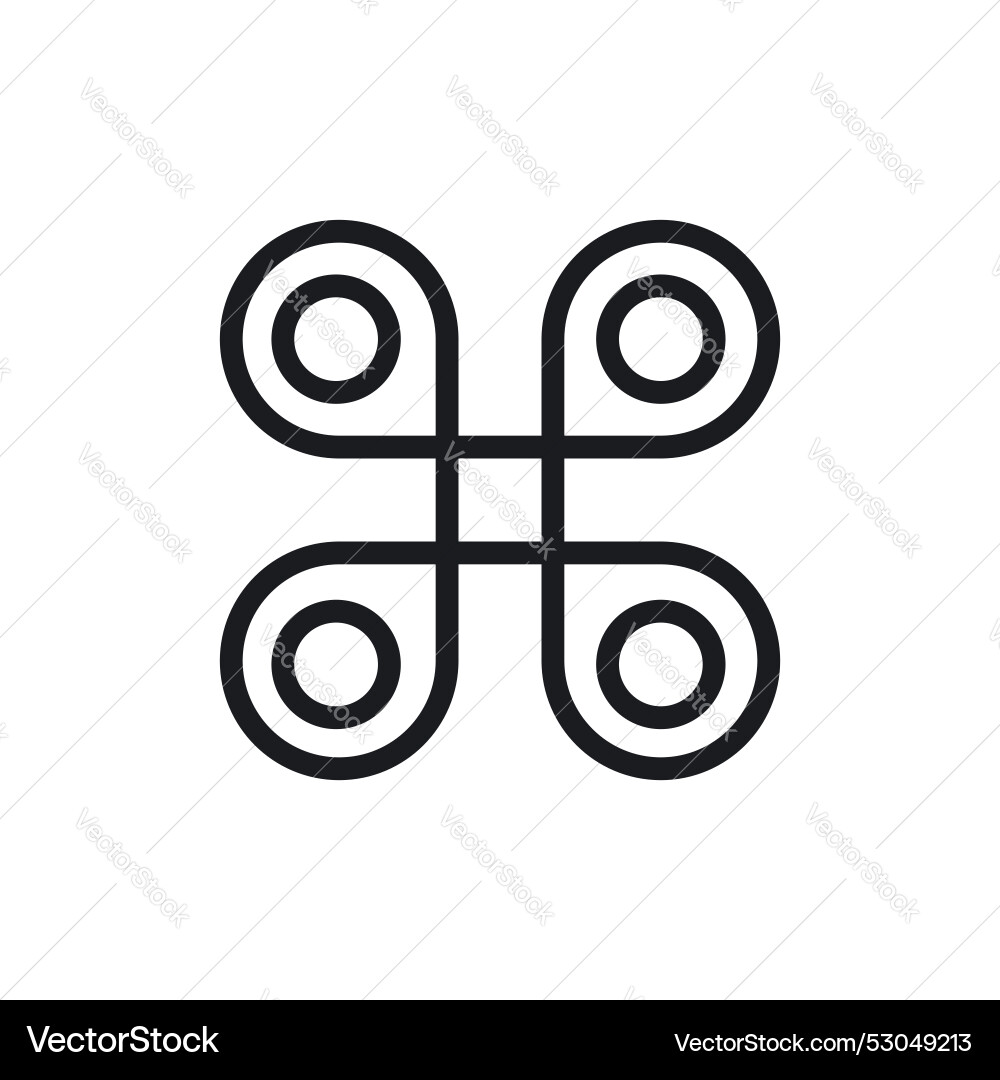 Command icon isolated on white background Vector Image