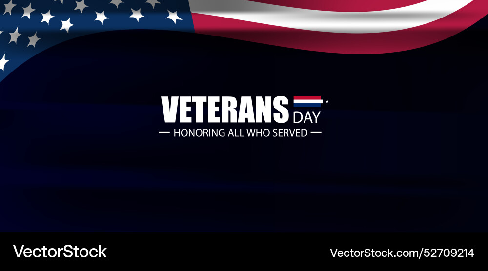 Courage sacrifice honor veterans day celebration Vector Image