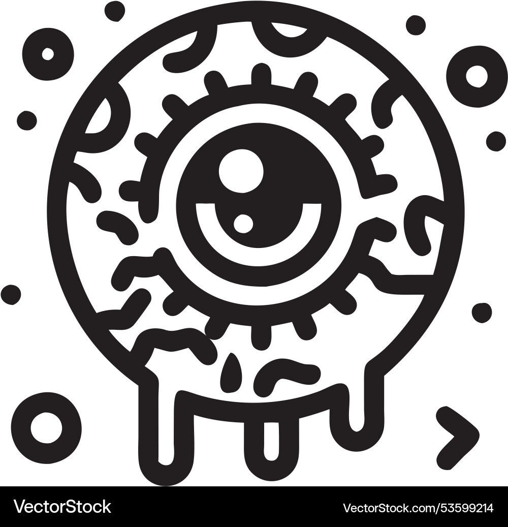 Haunting contrast minimalist horror imagery Vector Image