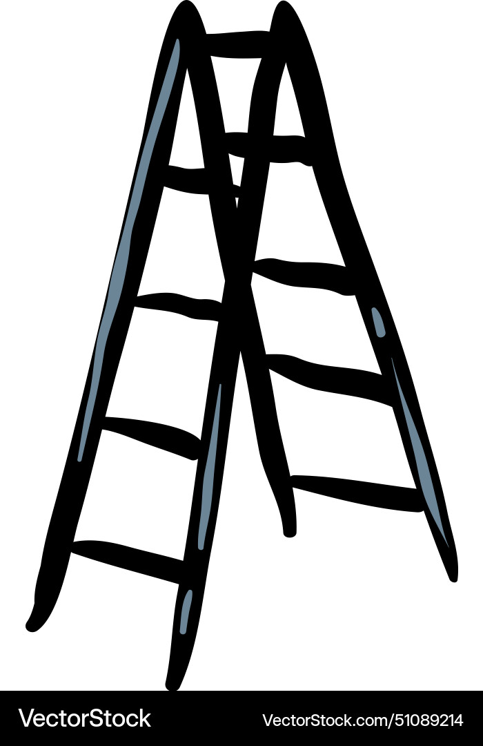 Ladder - hand drawn doodle icon Royalty Free Vector Image