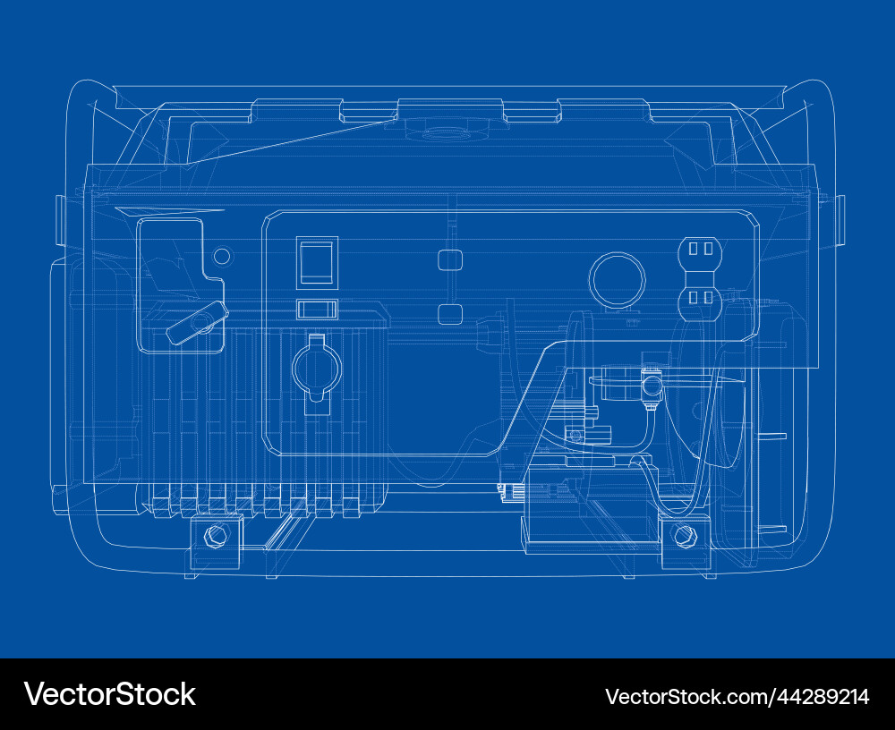 Portable electro generator Royalty Free Vector Image