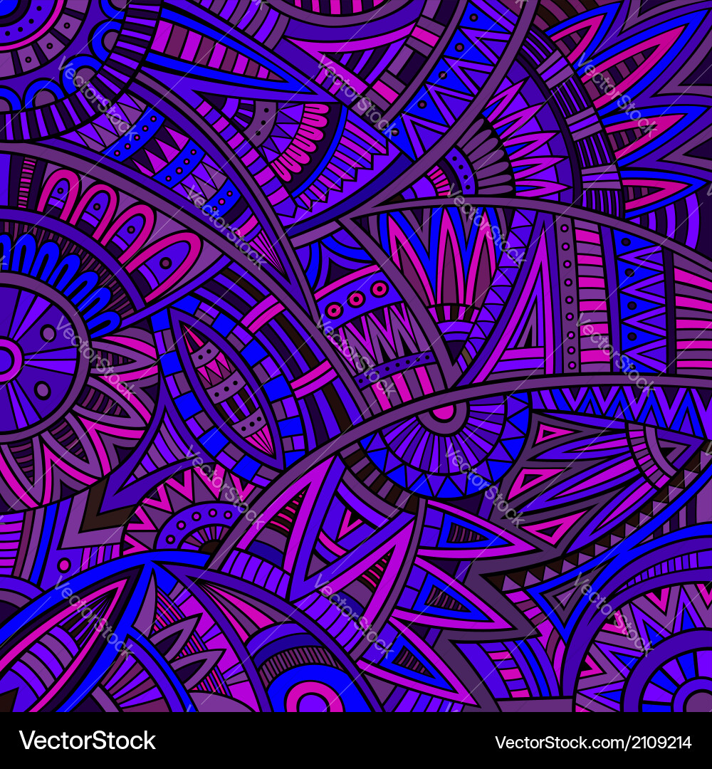 Vibrant Tribal Ethnic Pattern Royalty Free Vector Image