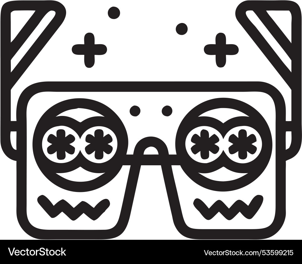 Haunting contrast minimalist horror imagery Vector Image