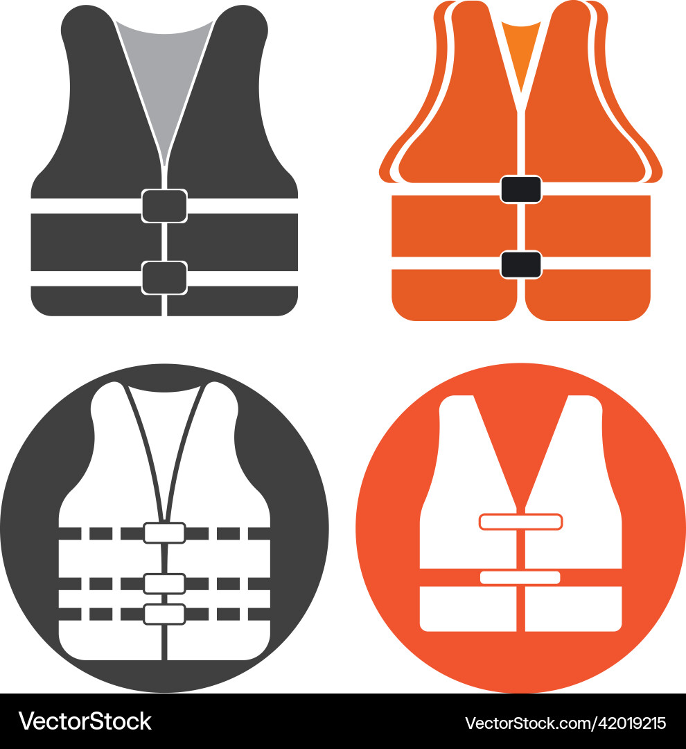 Life vest icon logo Royalty Free Vector Image - VectorStock
