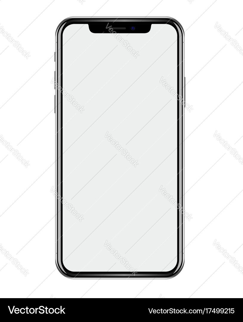 New phone drawing isolated on white background Vector Image