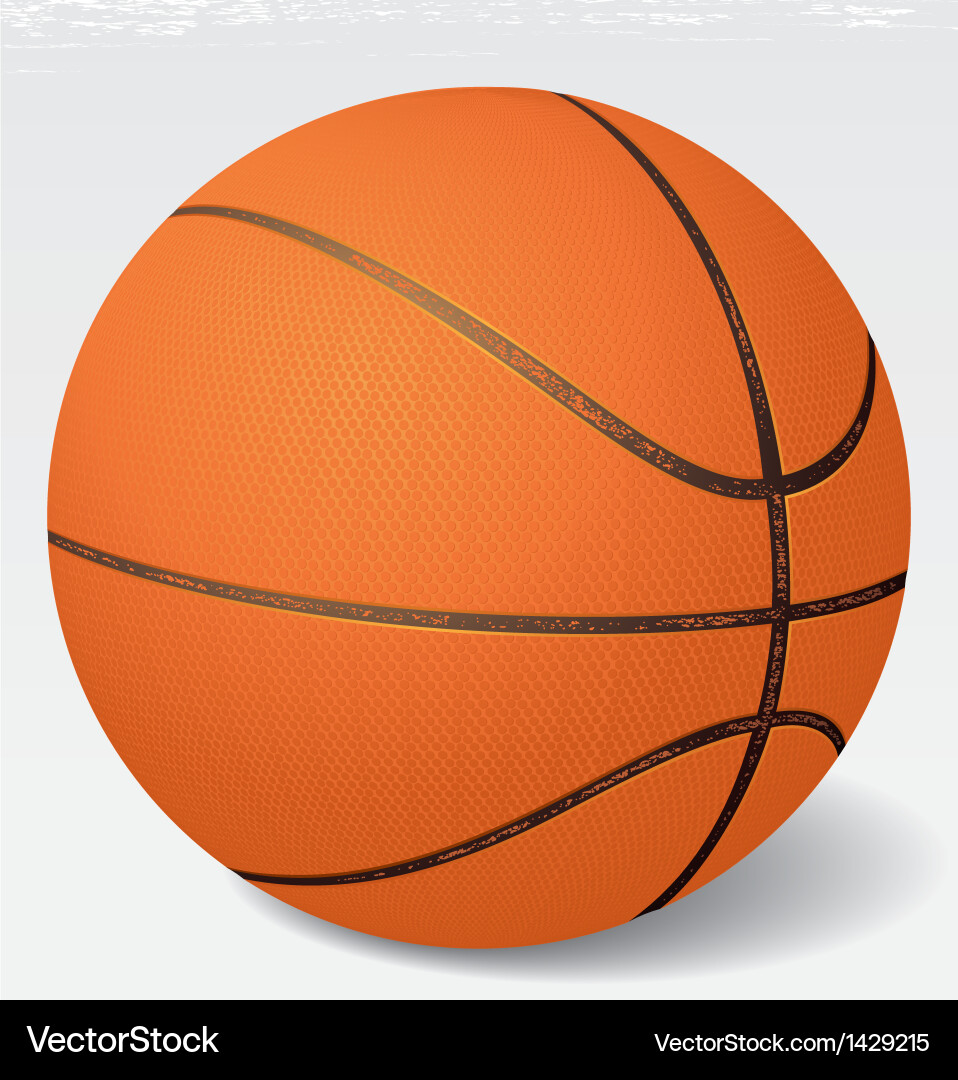 Realistic basketball eps 8 Royalty Free Vector Image