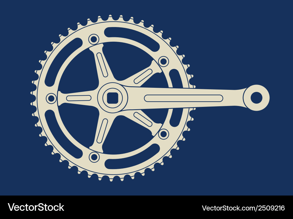 Bicycle Gears and Chainrings Royalty Free Vector Image