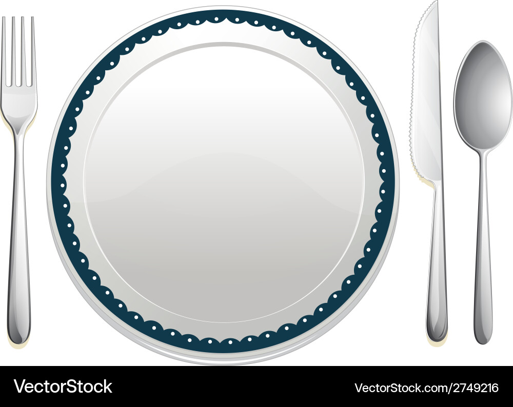 Dining set Royalty Free Vector Image - VectorStock