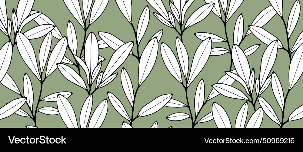 Green botanical background Royalty Free Vector Image