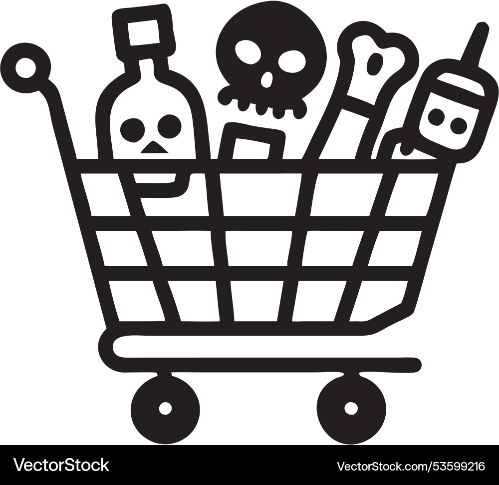 Haunting contrast minimalist horror imagery Vector Image