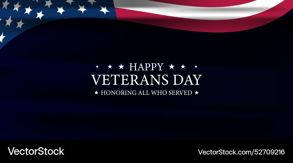 Honoring those who have served veterans day Vector Image