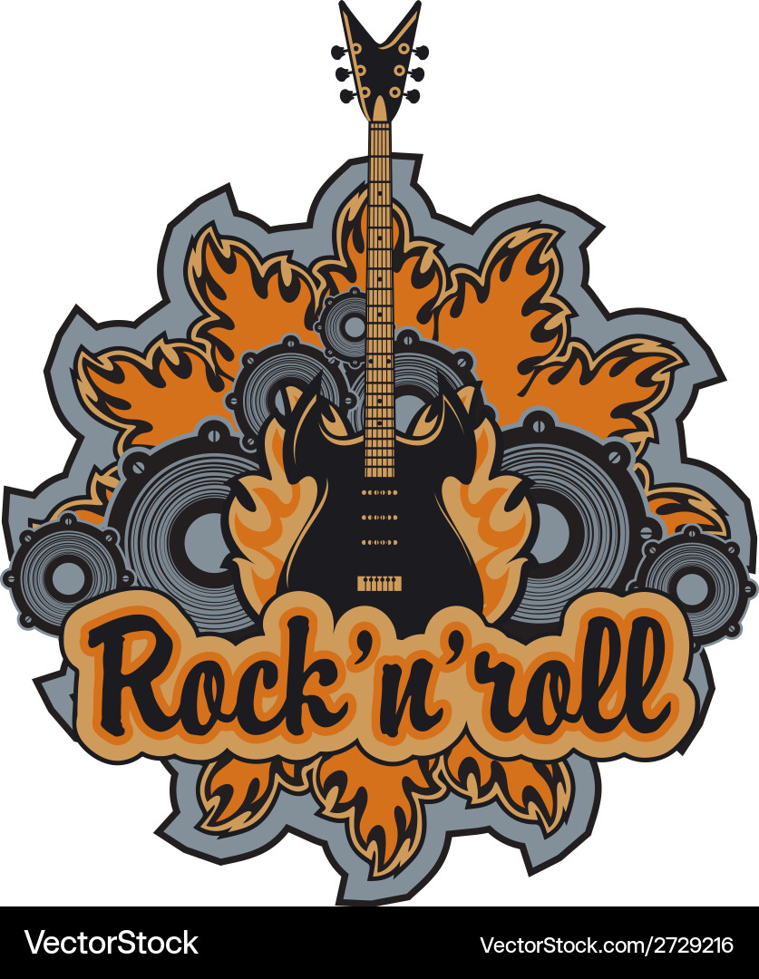 Rock n roll Royalty Free Vector Image - VectorStock