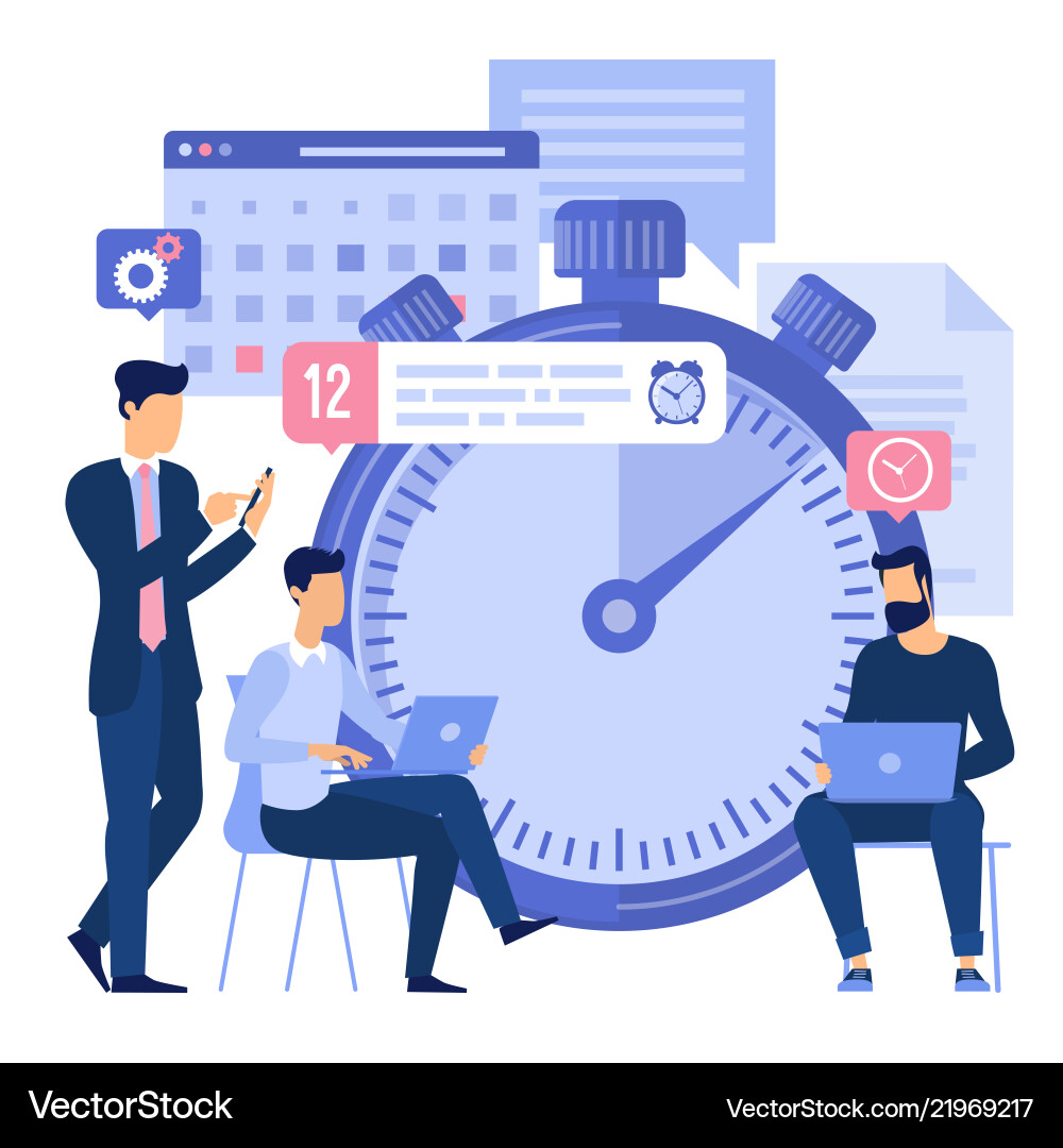 Business timeline planning Royalty Free Vector Image